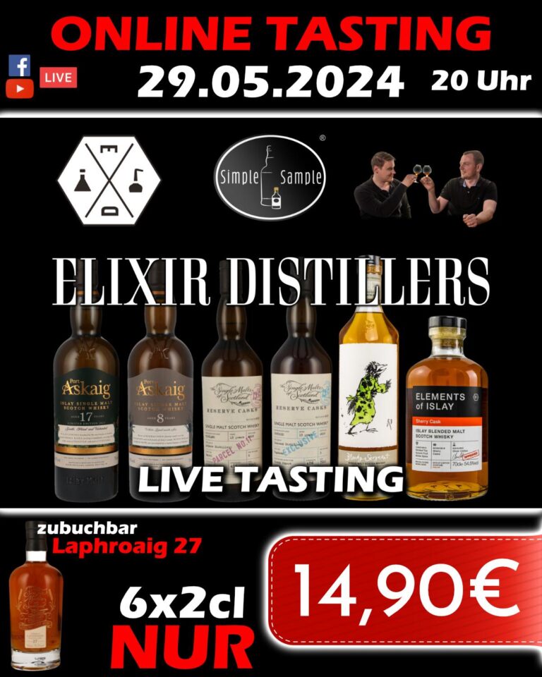 Elixir Distillers - Live Tasting - 29.05.2024 - 6x2cl + zubuchbar ...