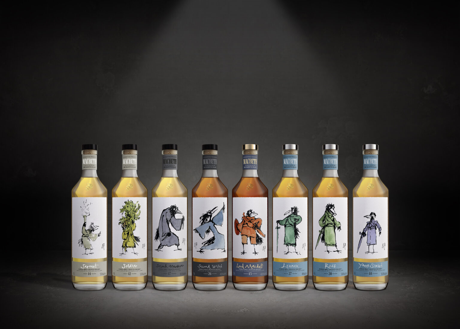 Bühne frei für Charakterdarsteller: Macbeth Whisky Collection führt ...