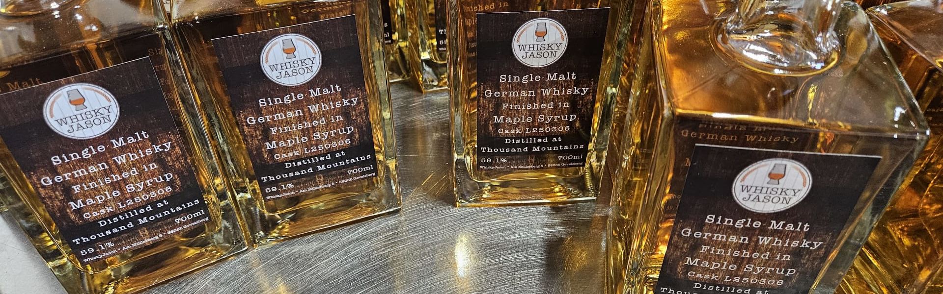 Neu: WhiskyJason Single Malt German Whisky Finished in Maple Syrup Cask ...