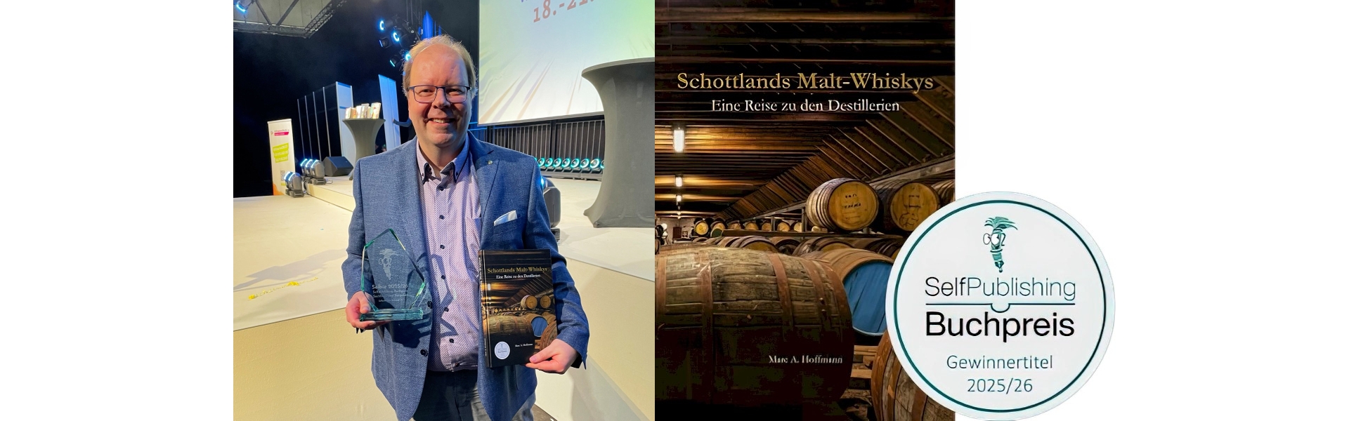 Marc A. Hoffmann holt einen der drei begehrten SelfPublishing ...